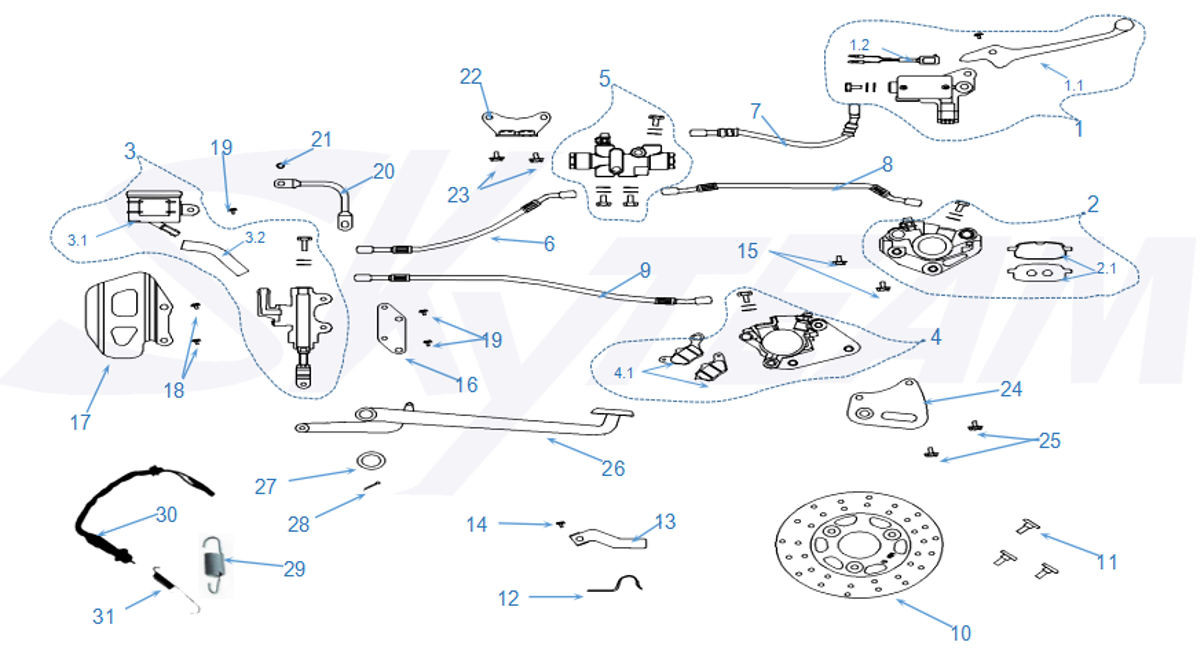 Bluroc Heritage 125 Combined Braking System – HDM Trading
