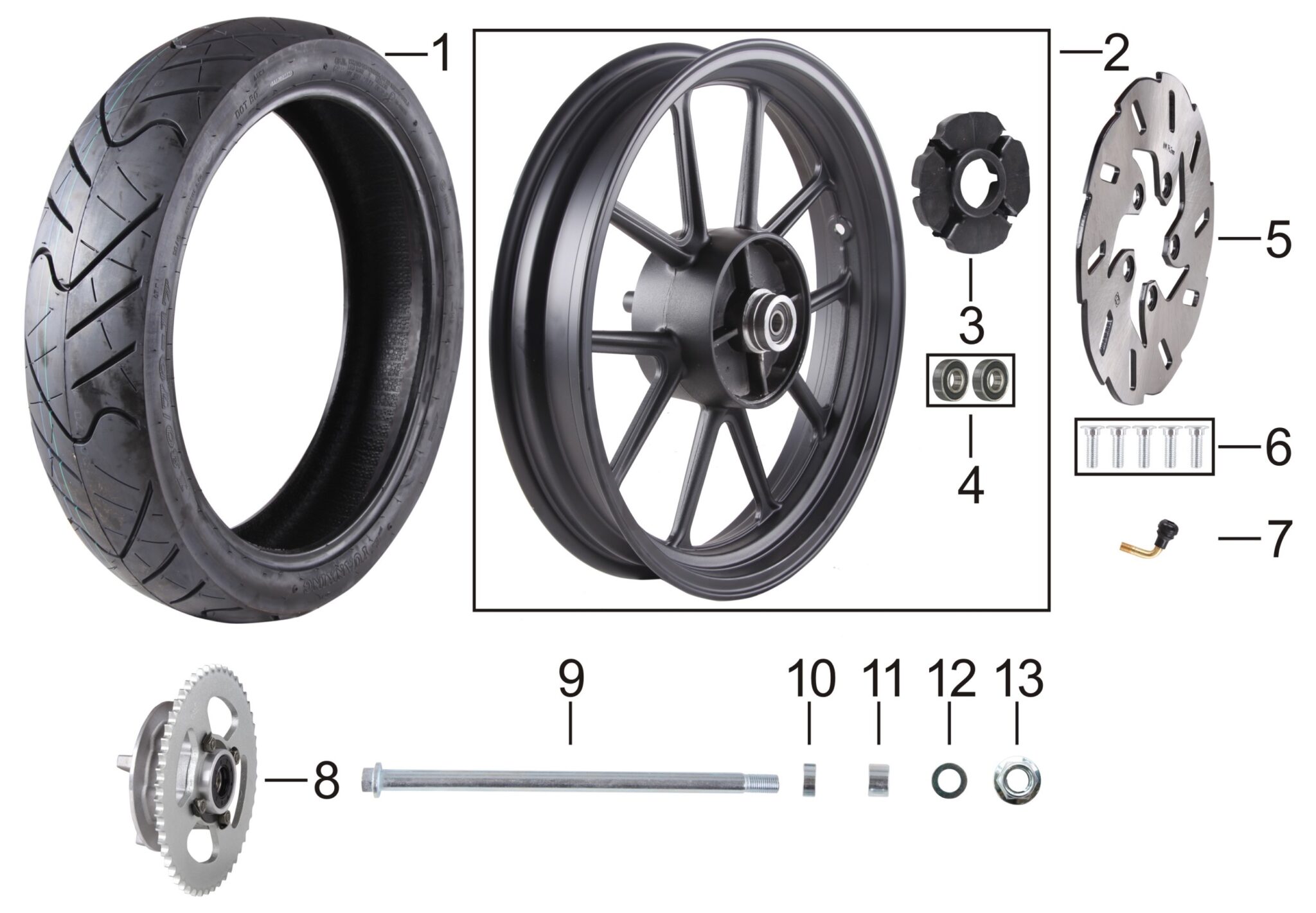 Neco NC-N01 Rear Wheel – HDM Trading